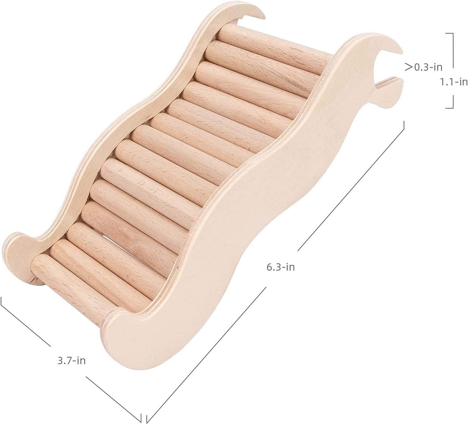 Niteangel Hamster Climbing Toy Wooden Ladder Bridge for Hamsters Gerbi ...